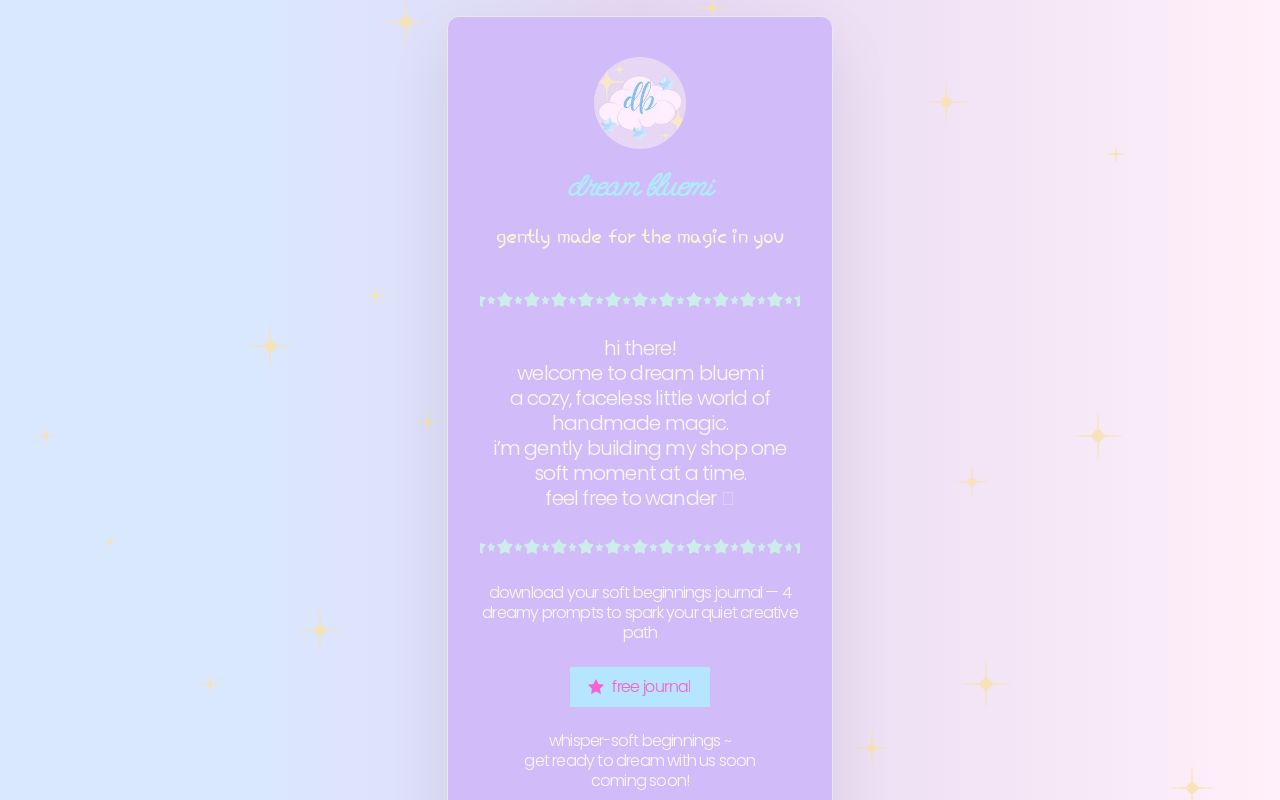 dream bluemi | gently made for the magic in you